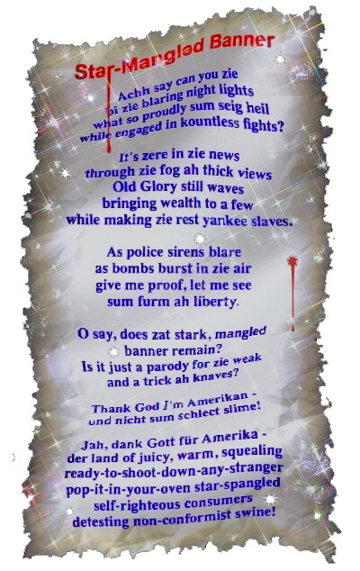 Star-Mangled Banner: A Hymn to Mutant Amerika